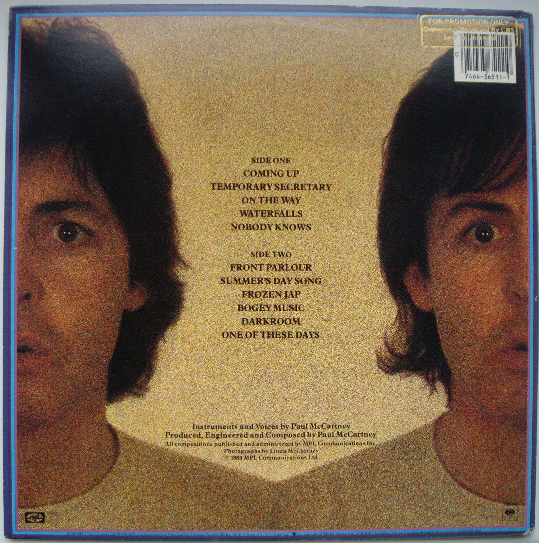 Paul McCartney McCartney 2 : LP Back | CD Covers | Cover Century | Over ...